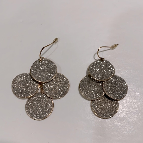 Jewelry | Dangle Gold And Sparkly Silver Earrings | Poshmark